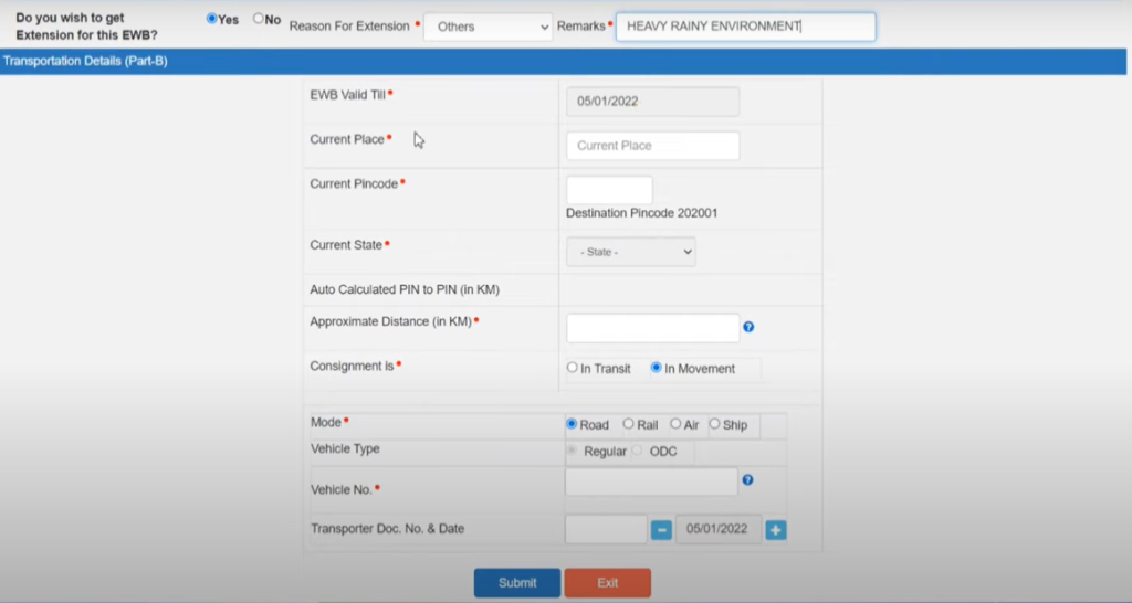 E-Waybill Extension: How & When to Extend Validity | CaptainBiz