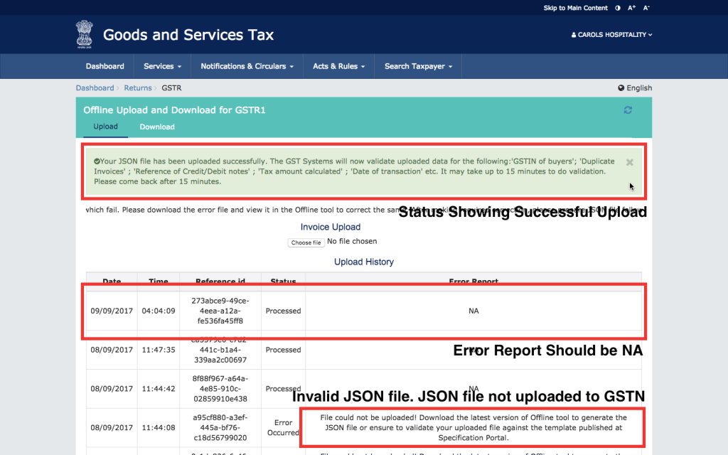 Upload JSON File on GST Portal Easily | CaptainBiz Guide