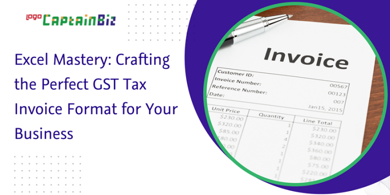 GST Invoice in Excel – CaptainBiz Blog